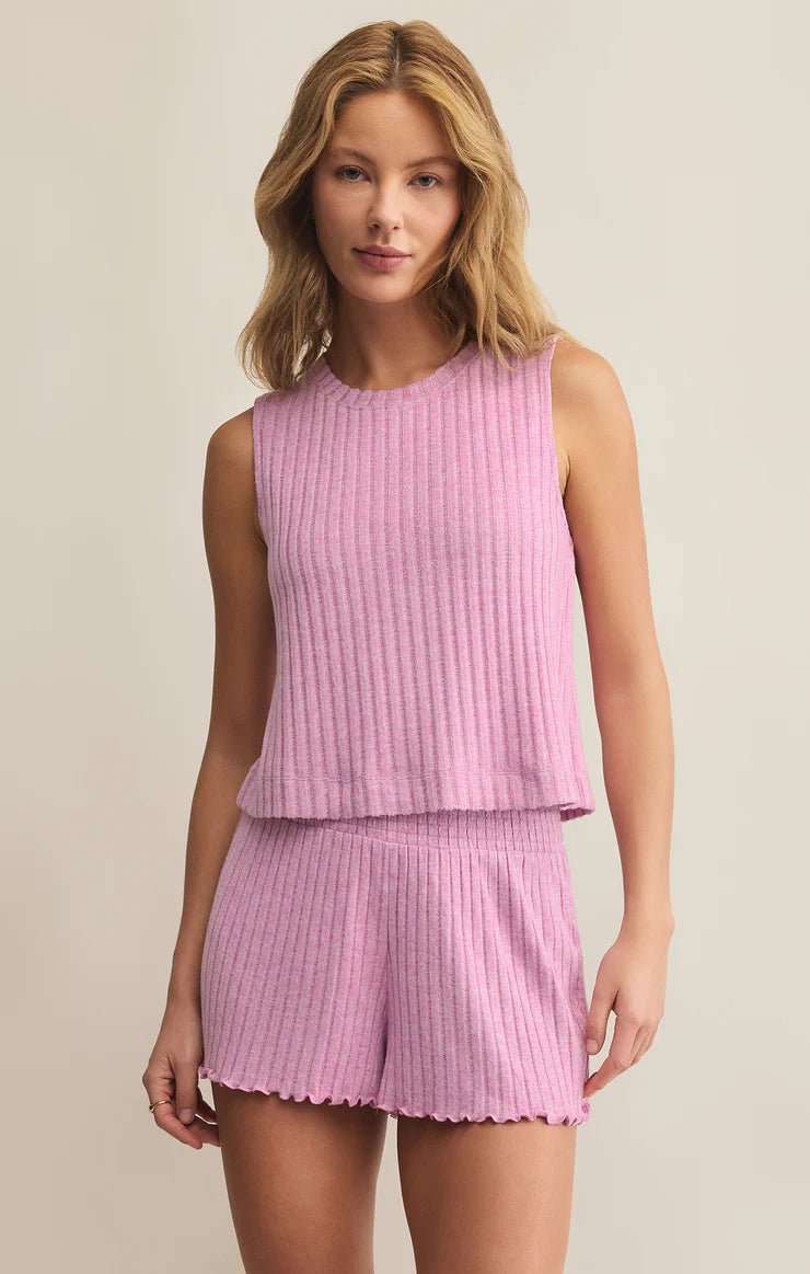 Sale Sloane Rib Tank Violet Gem — Distinctively Hers